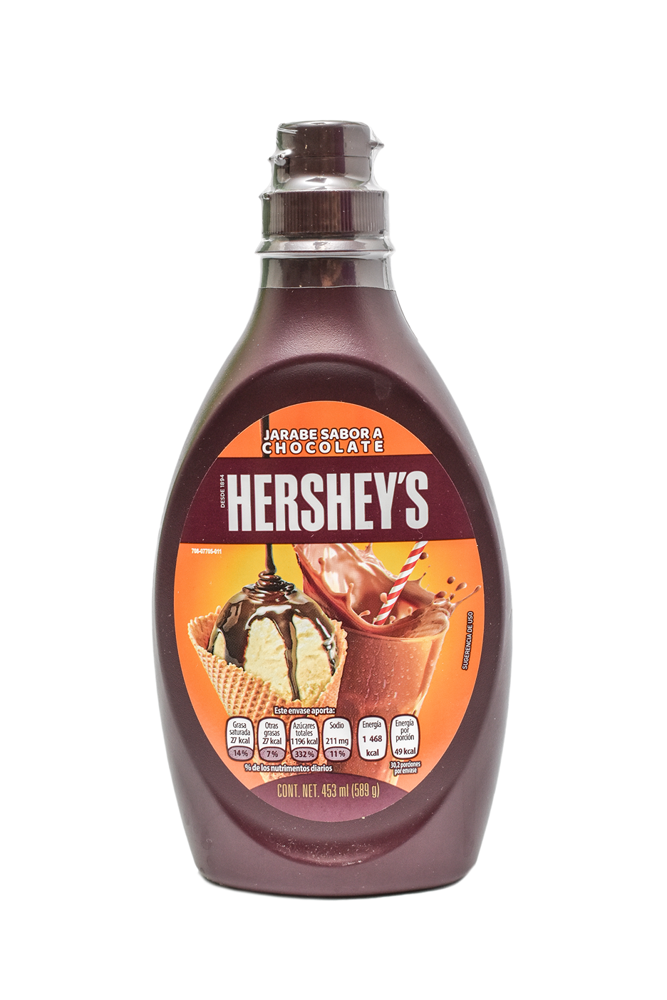 Jarabe Hersheys Chocolate 589 Gr Bote